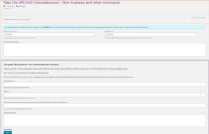 ePortfolio Document Management - RCEM