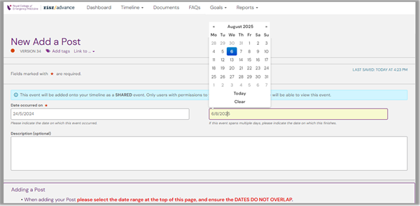 ePortfolio access - RCEM