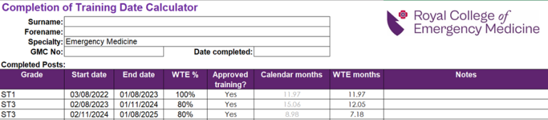 CCT Recalculations - RCEM